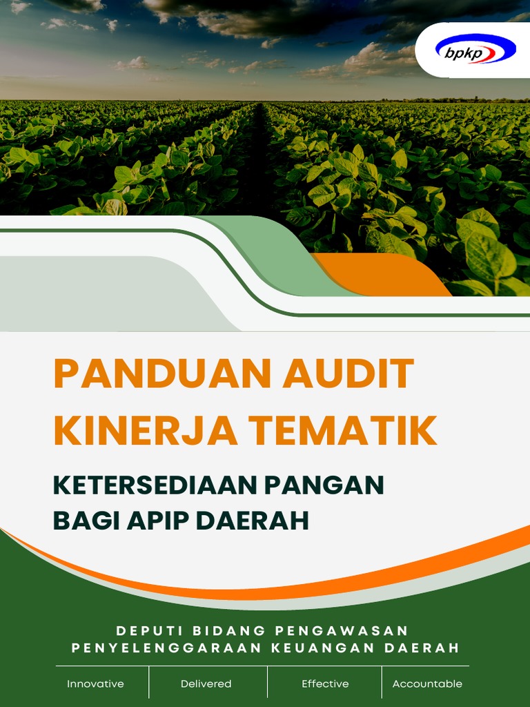 Panduan Audit Kinerja Tematik Ketersediaan Pangan Bagi APIP Daerah | PDF