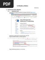 Manual de descarga e instalación de R y Rstudio | PDF | Archivo de ...