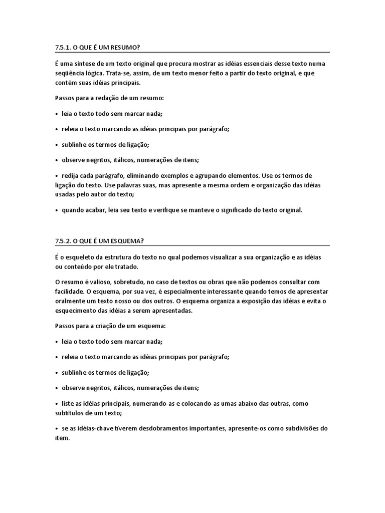 Resumo e Esquema | PDF | Linguística | Informação