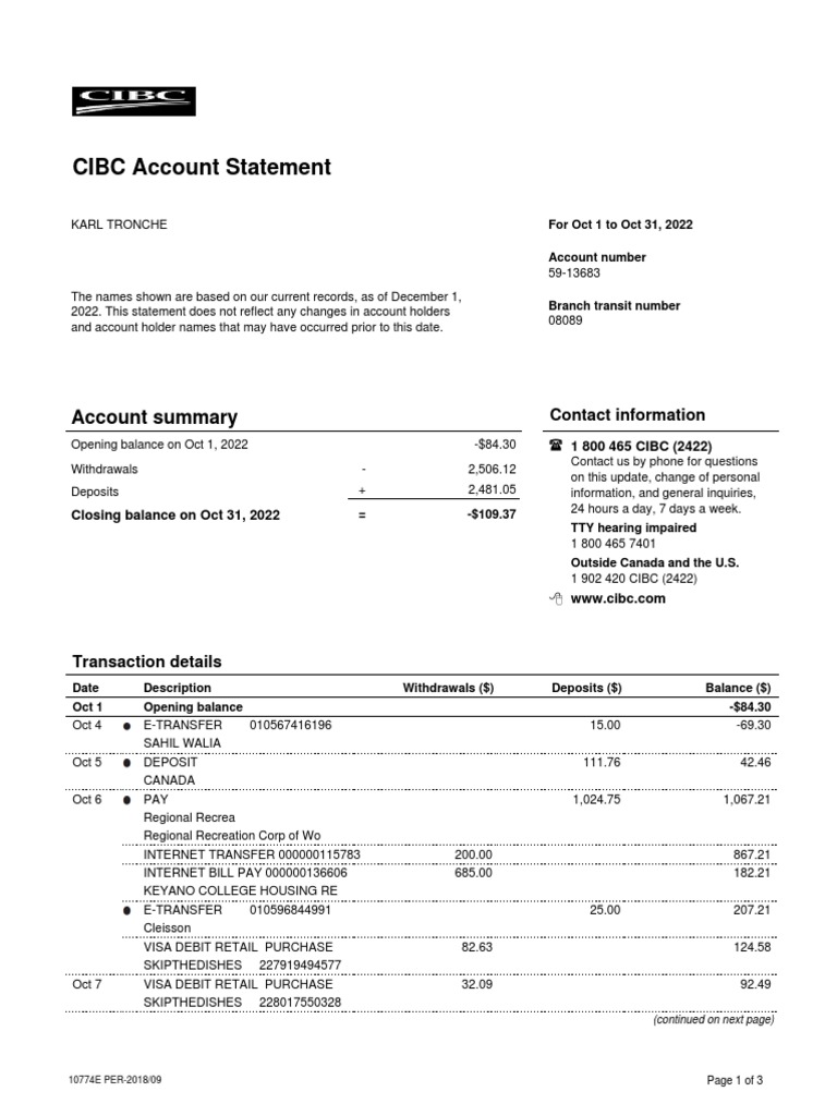 Account Statement | PDF