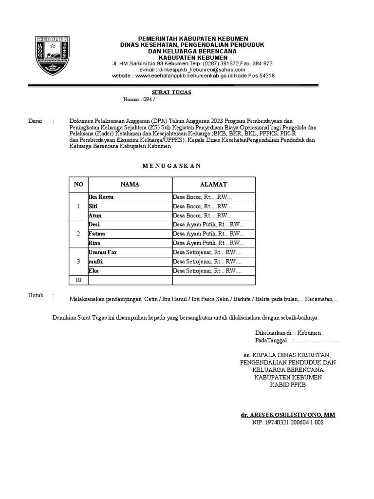 Contoh SPJ TPK | PDF