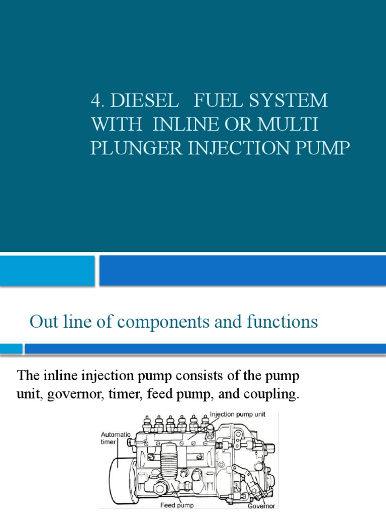 Inline Injection Pump | PDF | Throttle | Pump