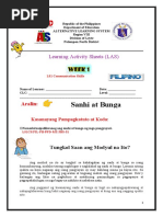 Filipino 5 - Sanhi at Bunga Worksheet | PDF