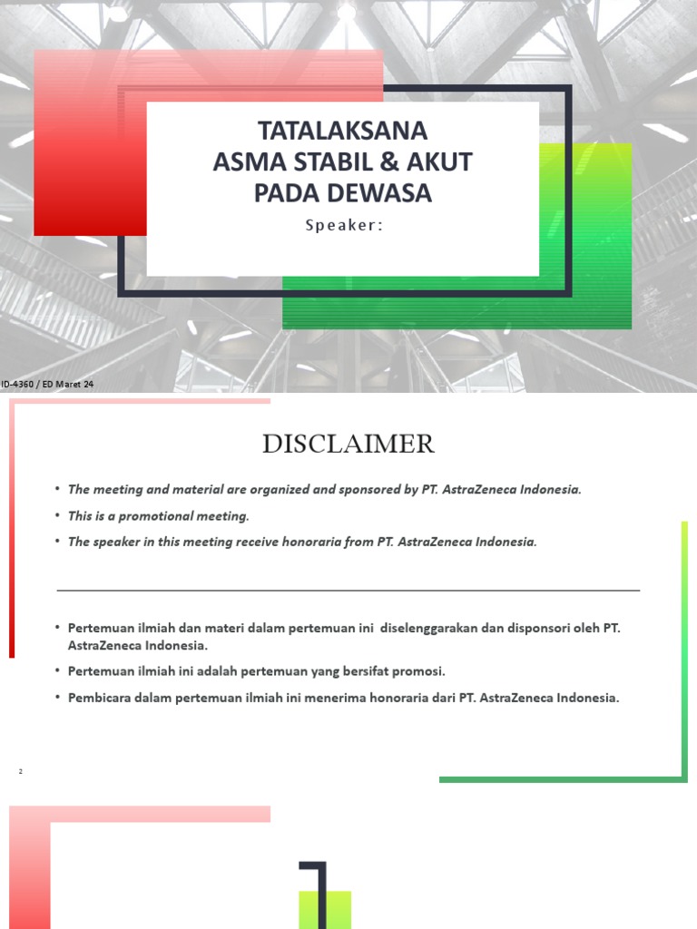 ID 4360 - Slide RTD Asma Dewasa 2022 - With Case | PDF