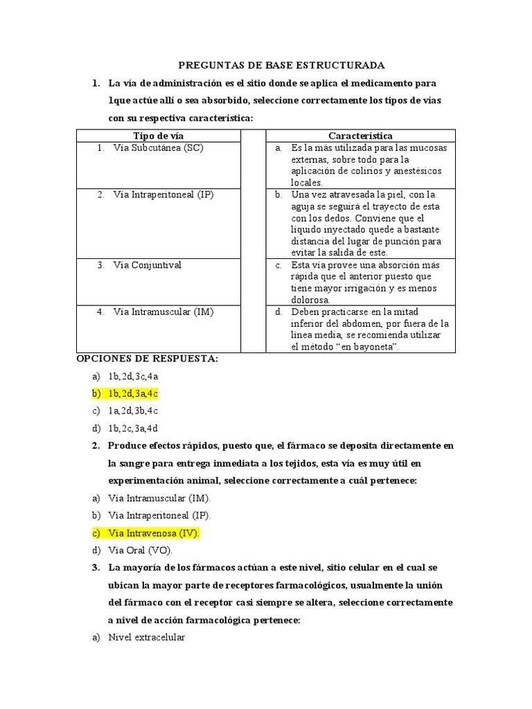 Preguntas Lab Examen | Descargar gratis PDF | Inyección (medicina) | Medicina CLINICA