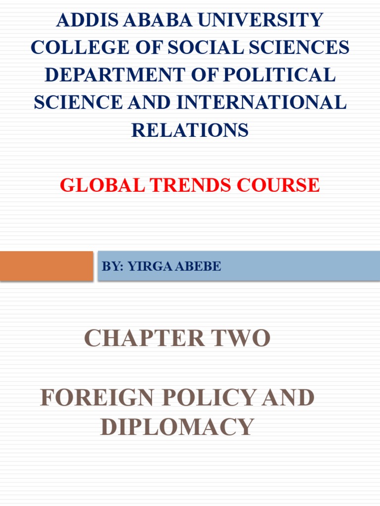 Global Trends - PPT - CH-2 and 3 | PDF | Diplomacy | Exchange Rate