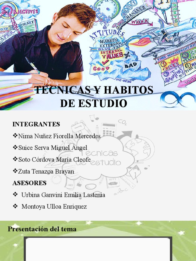 Diapositivas Técnicas y Hábitos de Estudio | PDF