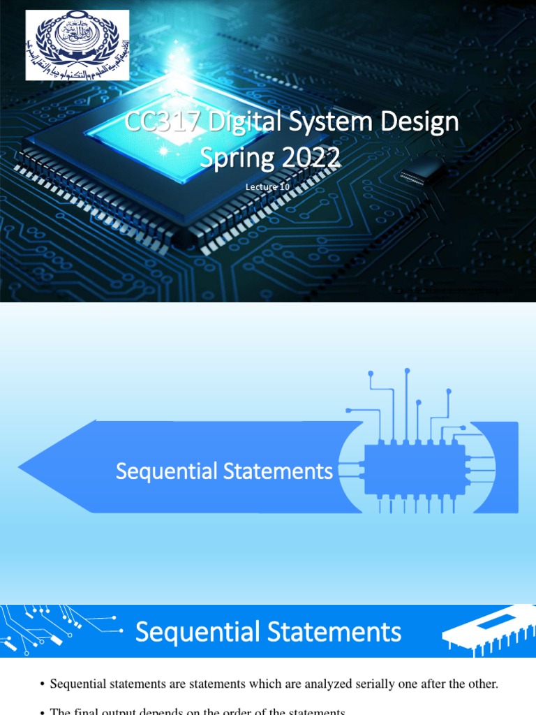 VHDL Sequential Statements Explained | PDF | Vhdl | Computing
