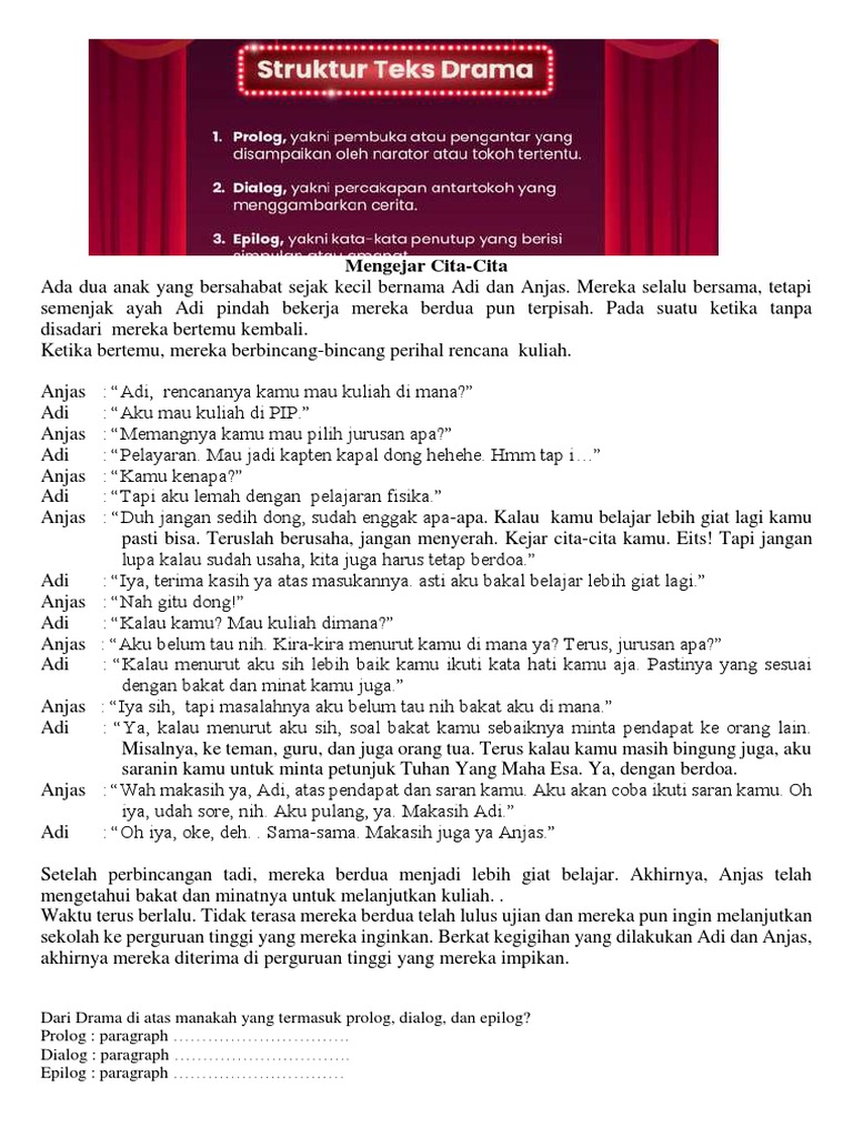 Struktur Teks Drama | PDF