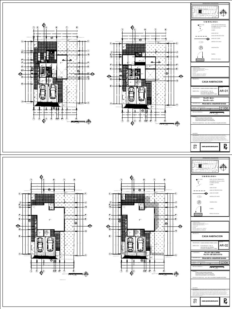 Casa Habitación - Proyecto Ejecutivo ARQ | PDF