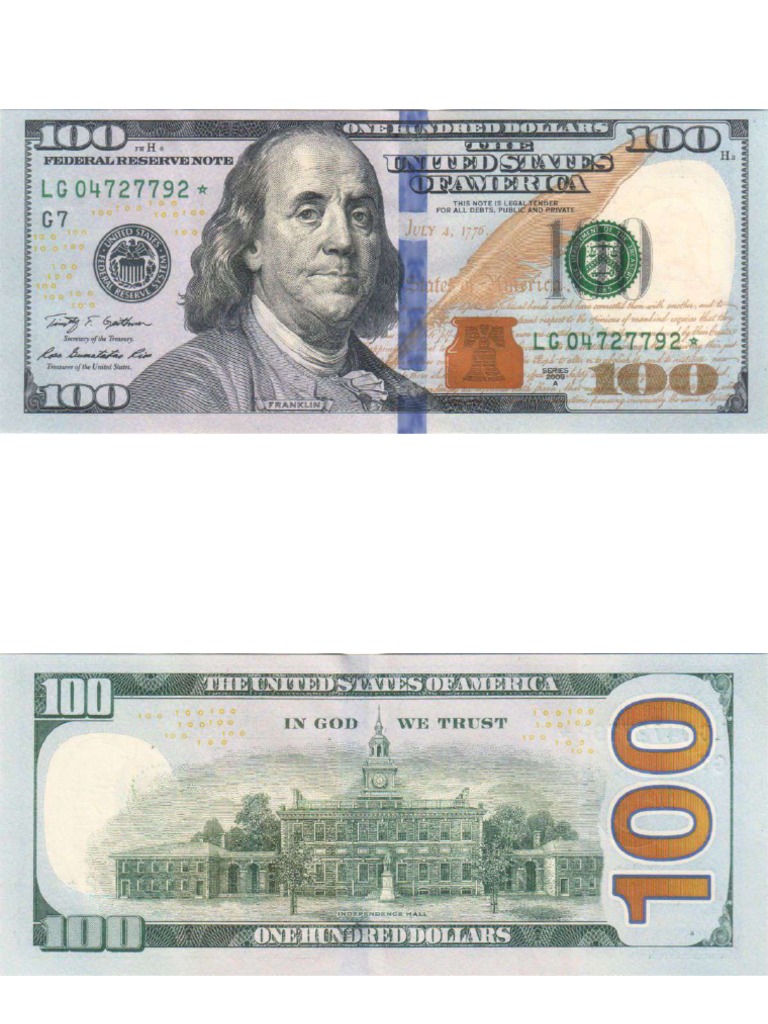 billete-de-100-dolares-estados-unidos | PDF