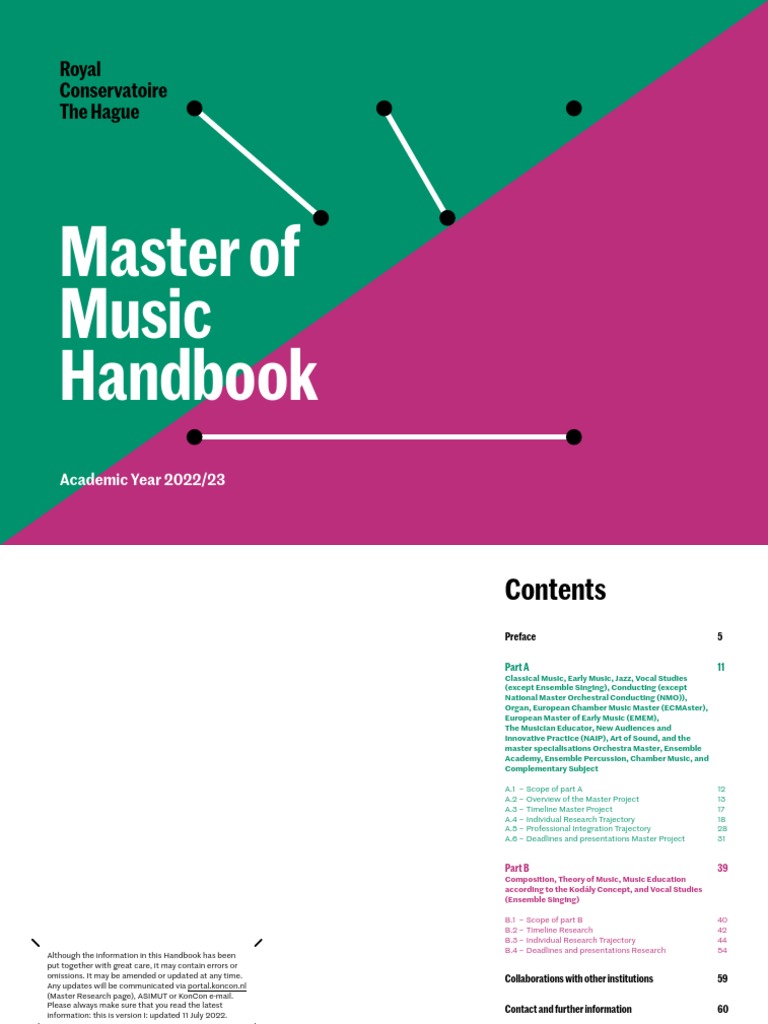 Master of Music Handbook 22 23 | Download Free PDF | Orchestras ...