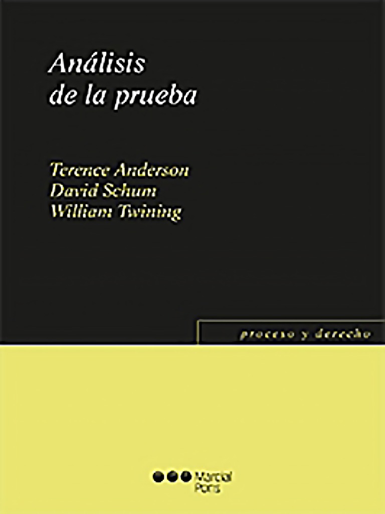 Analisis de La Prueba Terence Anderson, ET AL. | PDF