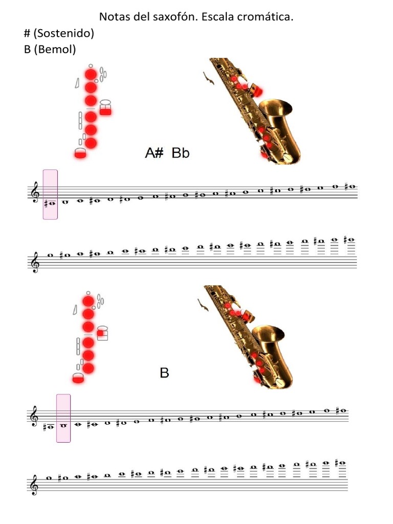 Notas Del Saxofón | PDF