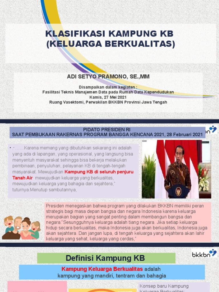 Klasifikasi Kampung KB | PDF