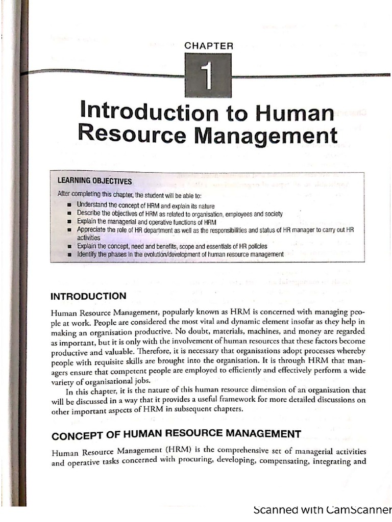 Unit 1 Human Resource Management Delhi University | PDF
