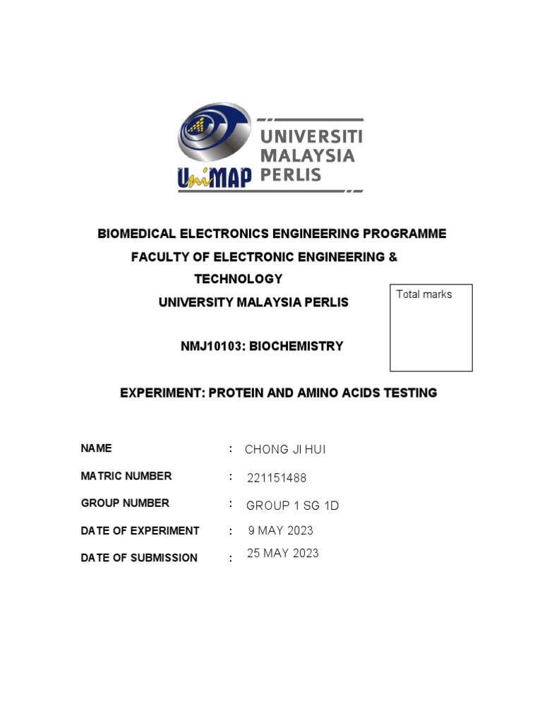 Biochemistry Protein and Amino Acids - Lab Sheet - (2) - Compressed ...
