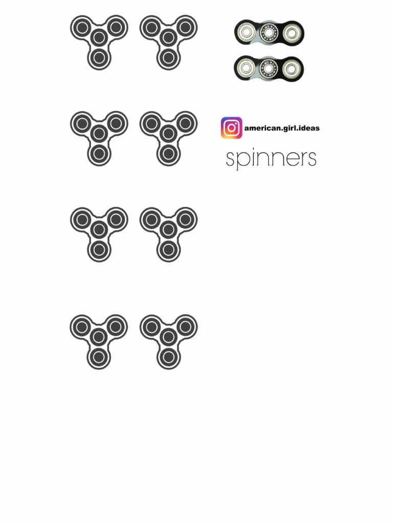 Agi Mini Fidget Spinners Template | PDF