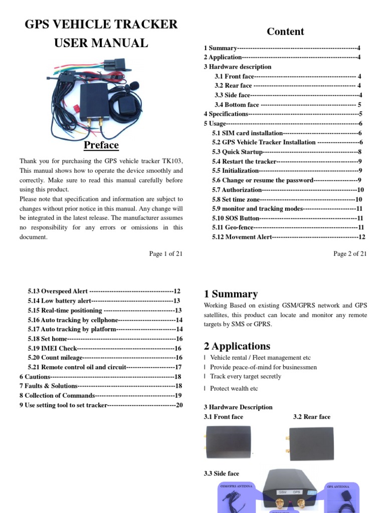 Silo - Tips Gps Vehicle Tracker User Manual | PDF | General Packet ...