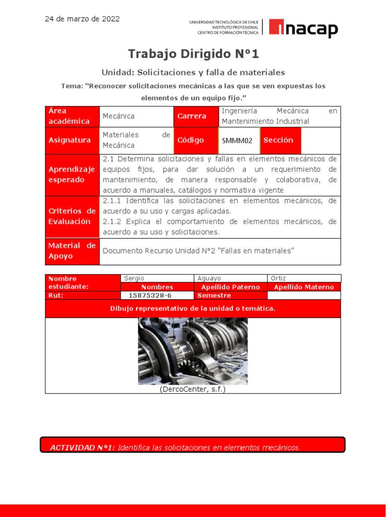 TD1 - Fallas en Materiales | PDF