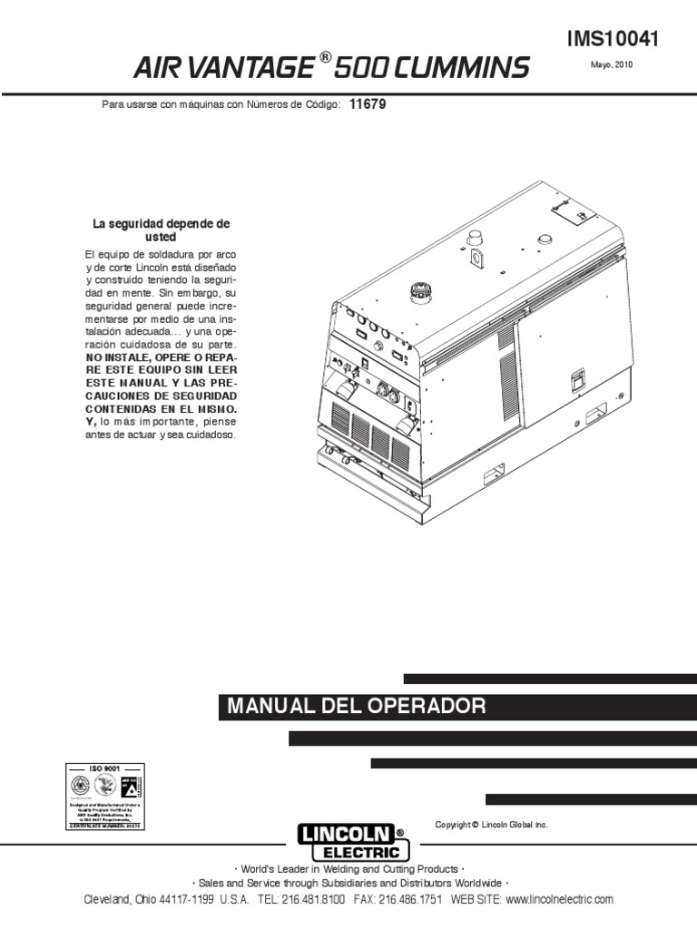 Air Vantage 500 Cummins | PDF