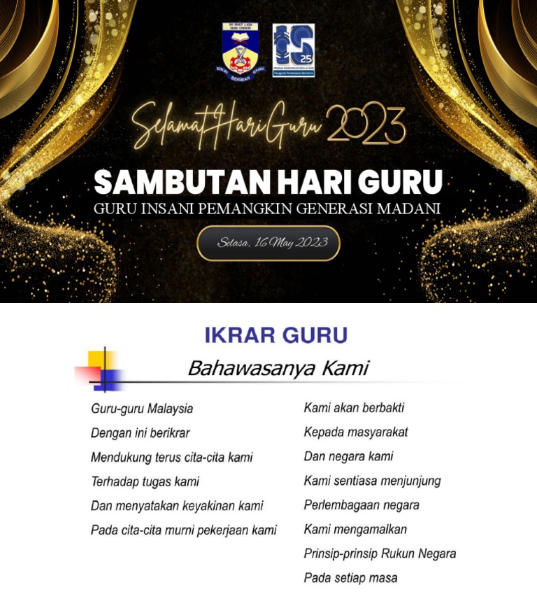 Banner PowerPoint Sambutan Hari Guru | PDF