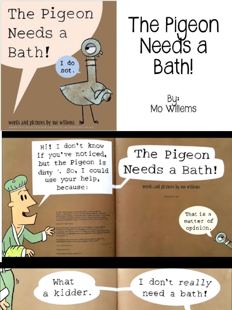 The pigeon needs a bath- story | PDF