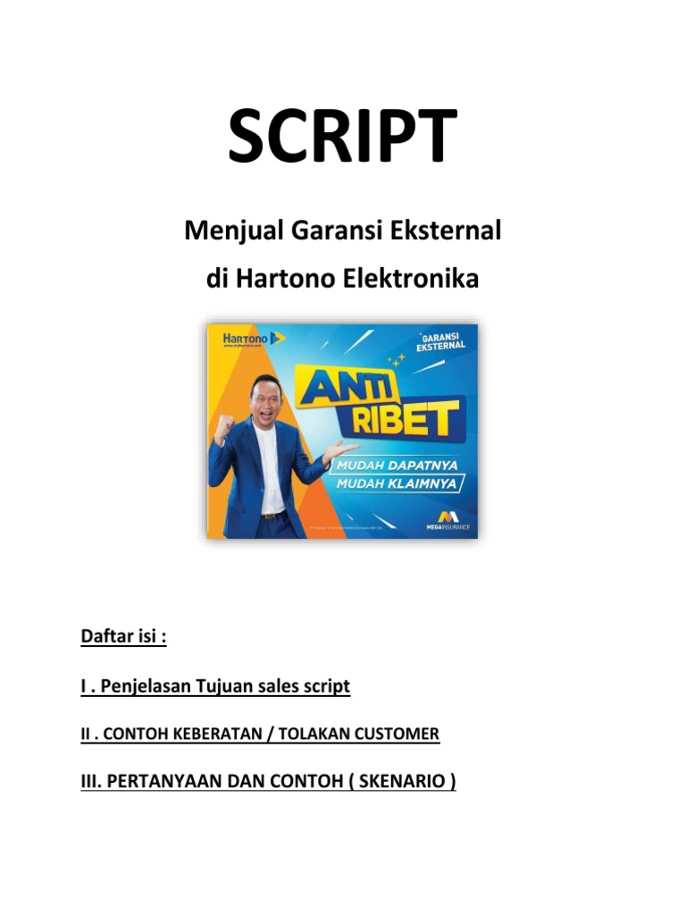 Sales Script GE Untuk Sales | PDF