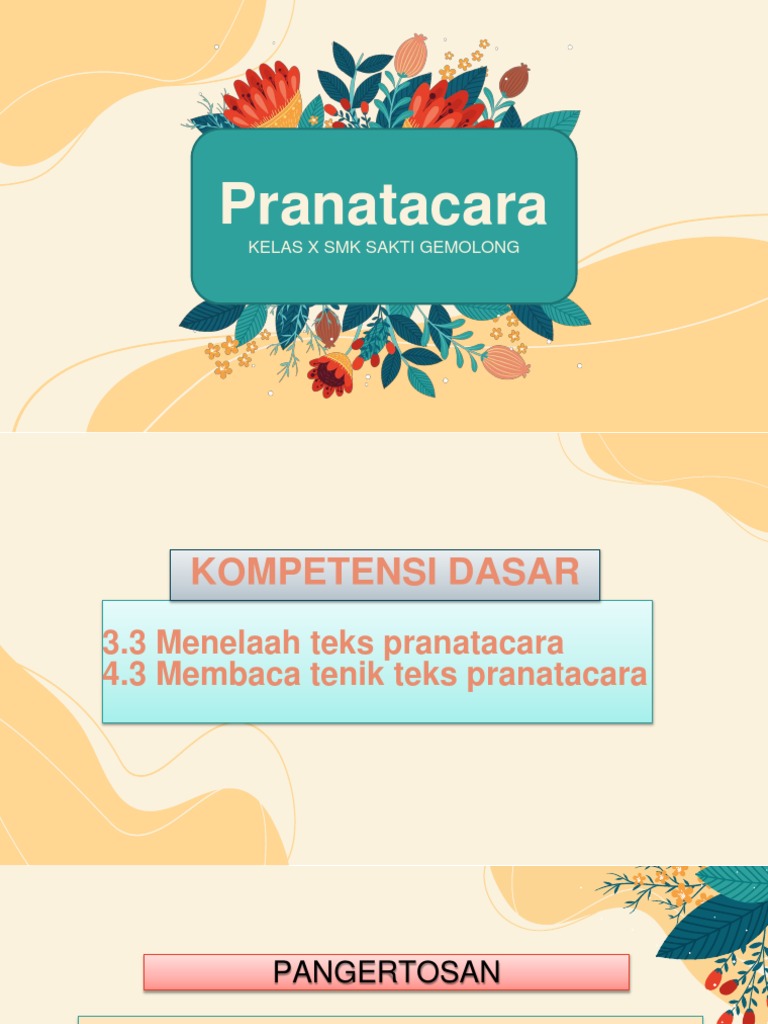 MATERI PRANATACARA | PDF