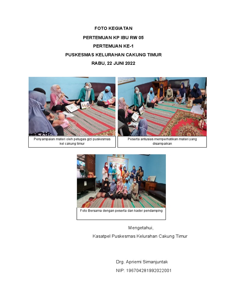Laporan Dan Foto Kegiatan | PDF