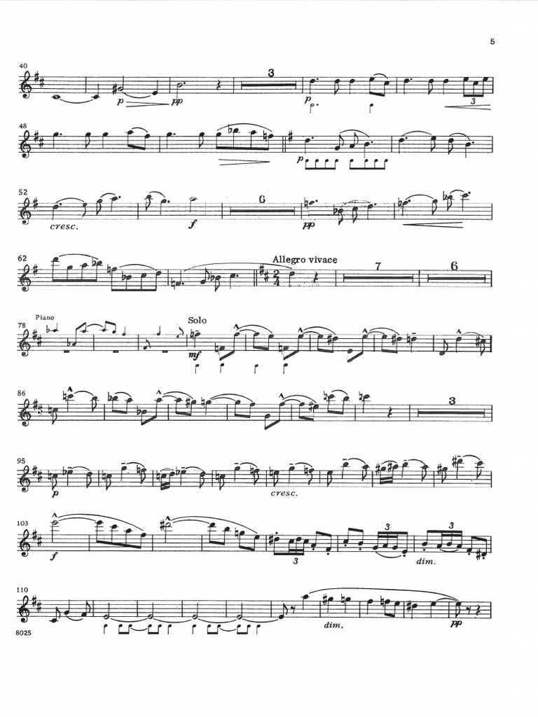 MMO - Advanced Alto Saxophone Solos Vol.I (Eb) - 6 | PDF