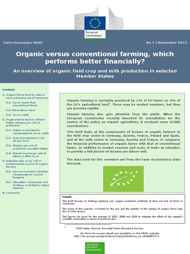 European Commission. (2013, November) - Organic Versus Conventional ...