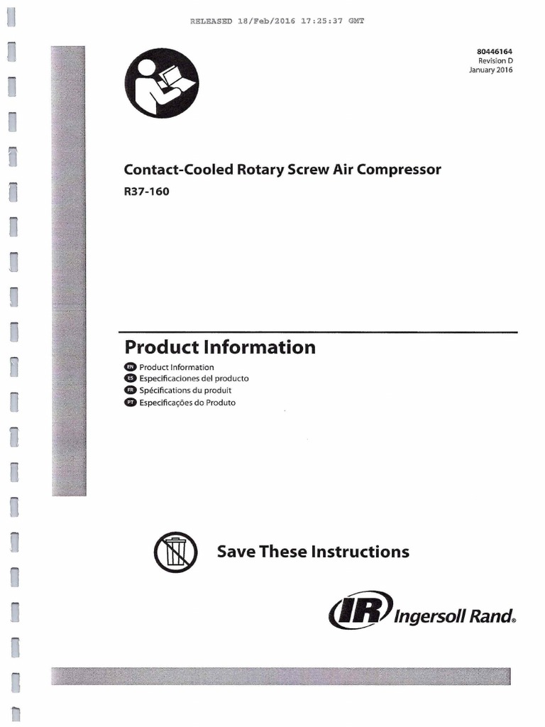 Product Information of Contact-Cooled Rotary Screw Air Compressor (PIG ...