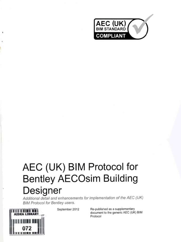 Aec (Uk) Bim Protocol For Bentley Aecosim Building Designer - Aec Uk ...