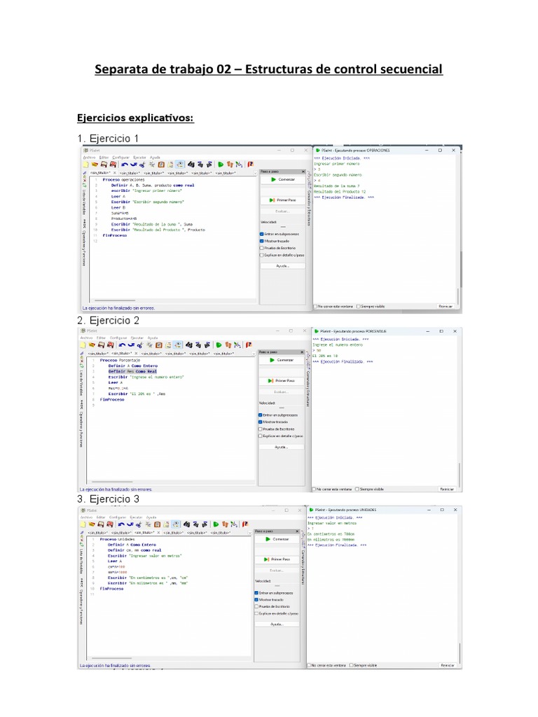 S03.s1 - Resolver Ejercicios | PDF
