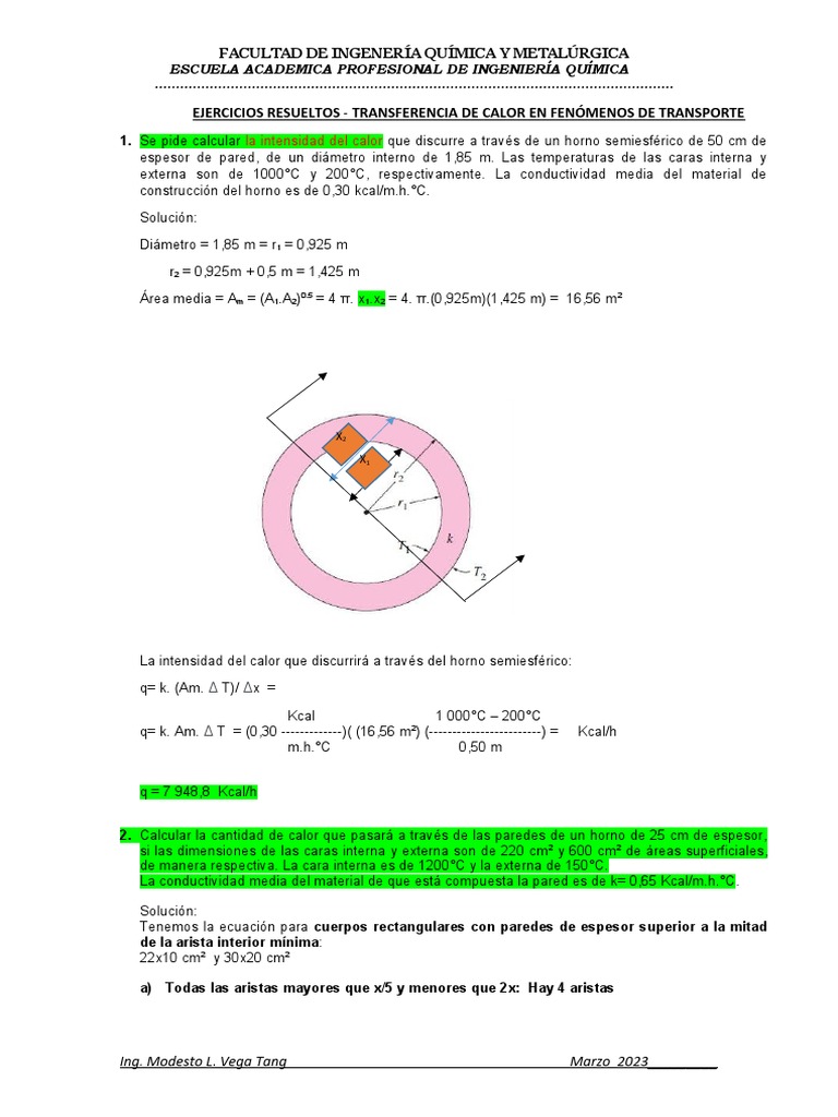 Ejerc 01-RESUELTOS Enviado-Transf Calor Fenóm - Transp | PDF