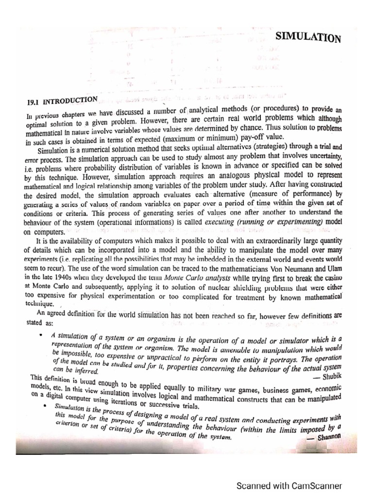 Simulation | PDF