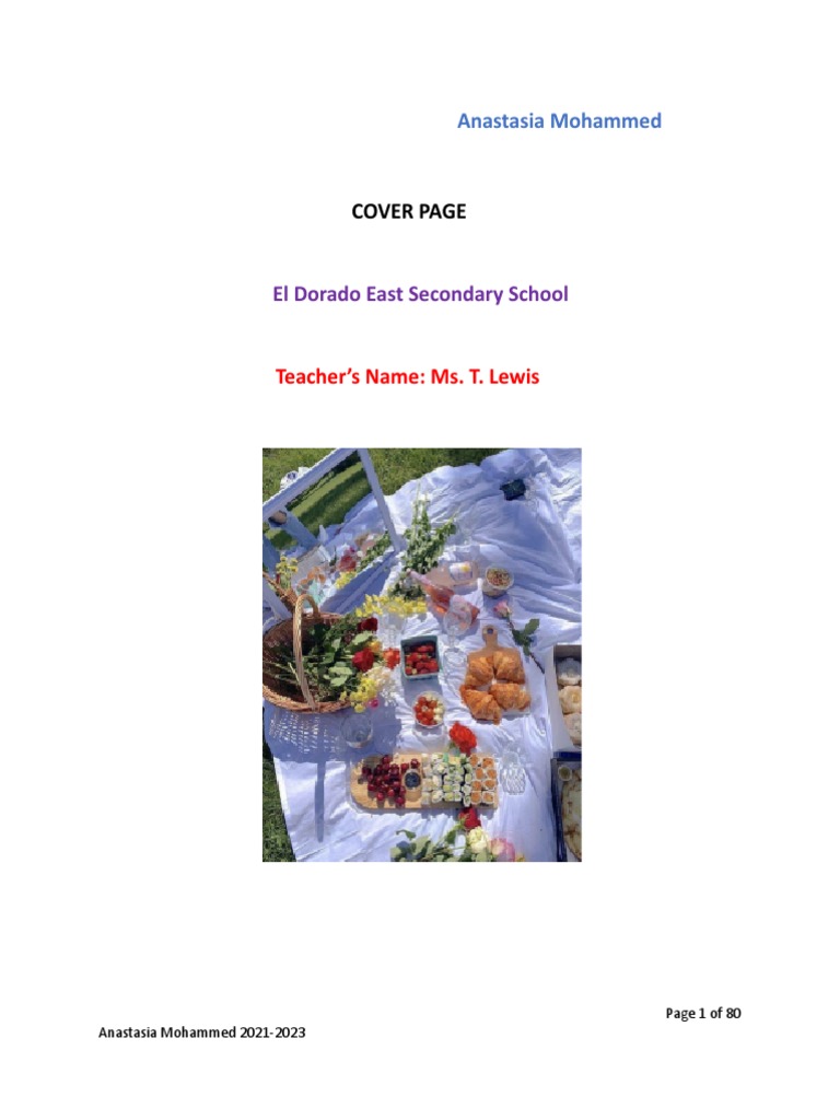 Food and Nutrition Portfolio 2021. (2) (1) | PDF