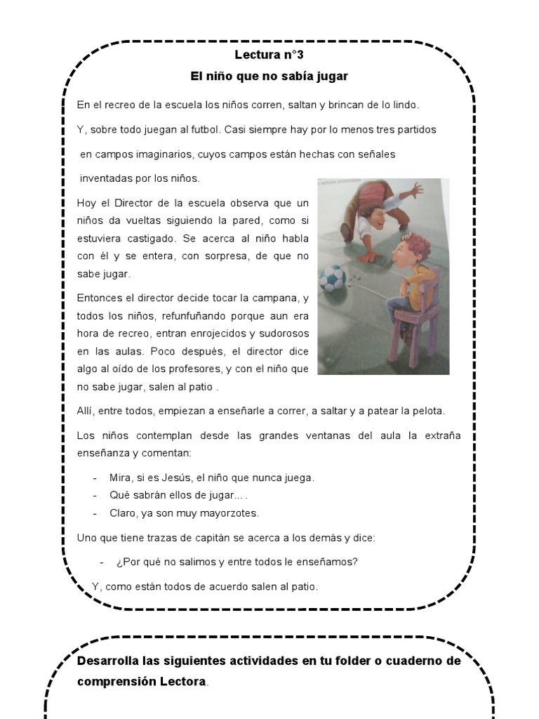El Niño Que No Sabía Jugar | PDF