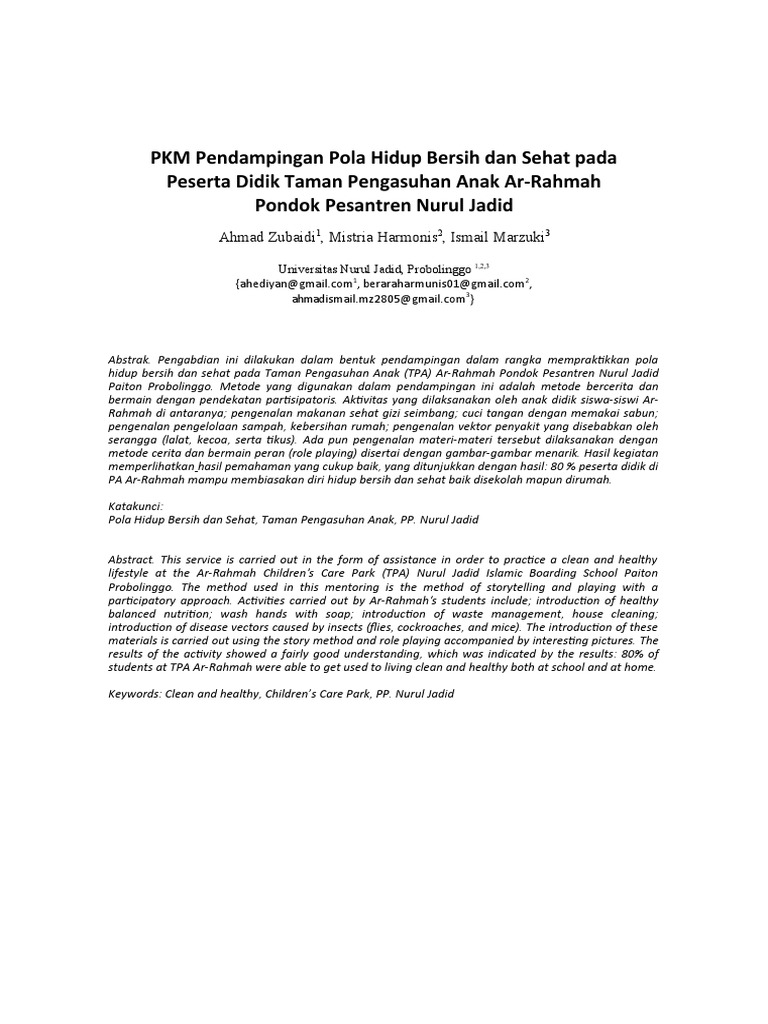 Contoh - Artikel PKM | PDF