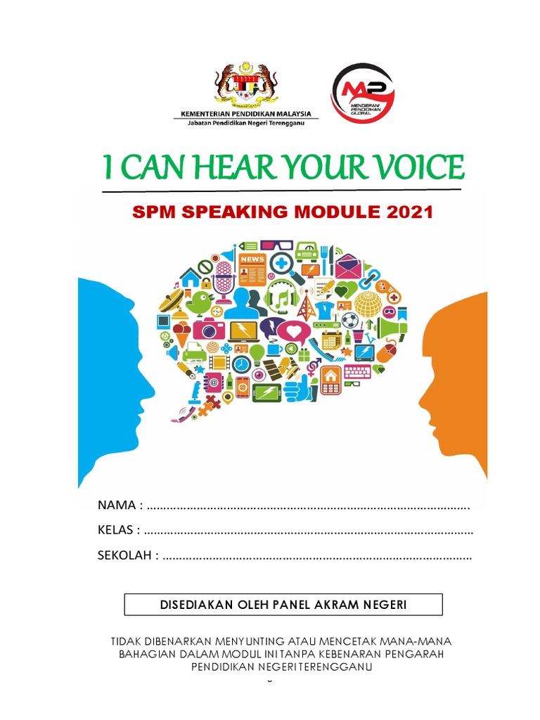 SPM Speaking Module 2021 Guide | PDF | Career & Growth | Language Arts ...