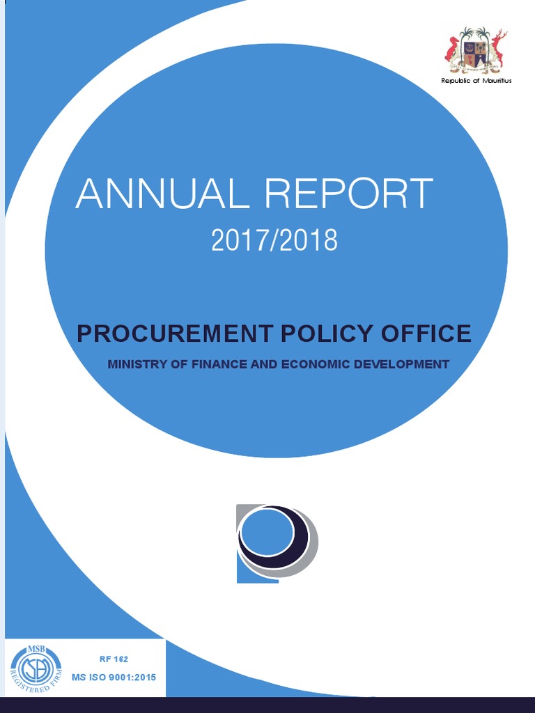 Annual Report 2017-2018 | PDF | Procurement | Public–Private Partnership