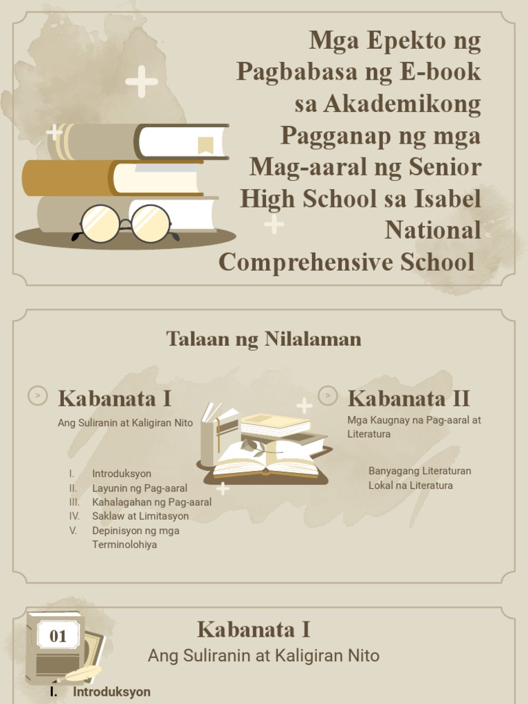 Mga Epekto NG Pagbabasa NG Ebook Sa Akademikong Pagganap NG Mga Mag-Aaral NG Senior High School ...