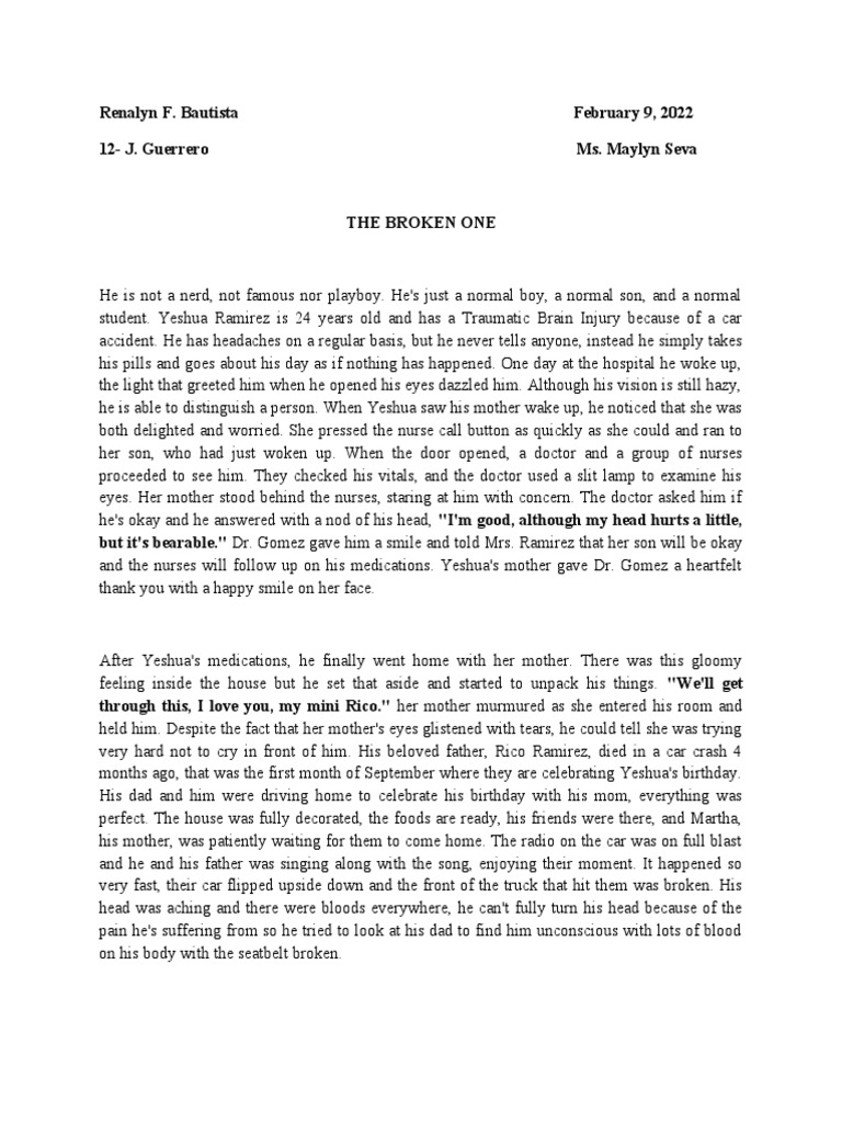 Short Story. | PDF | Pain