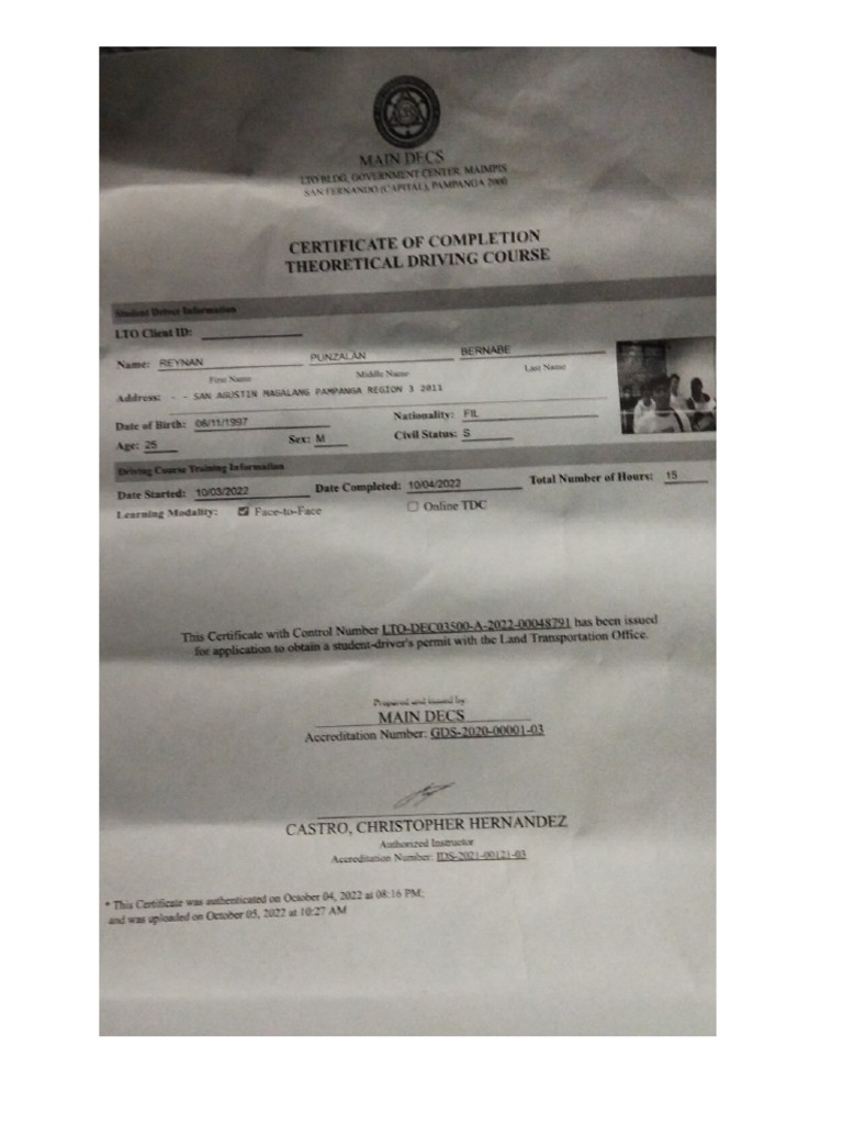 Theoretical Driving Course | PDF