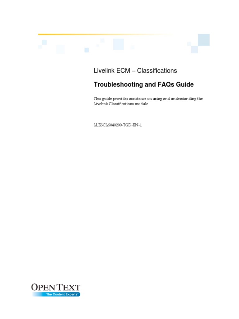 Classifications 4 (1) .2.0 Troubleshooting& FAQs Guide | PDF | Tag ...