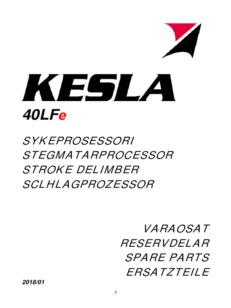 Kesla 40lfe Spareparts 2018 01 | PDF