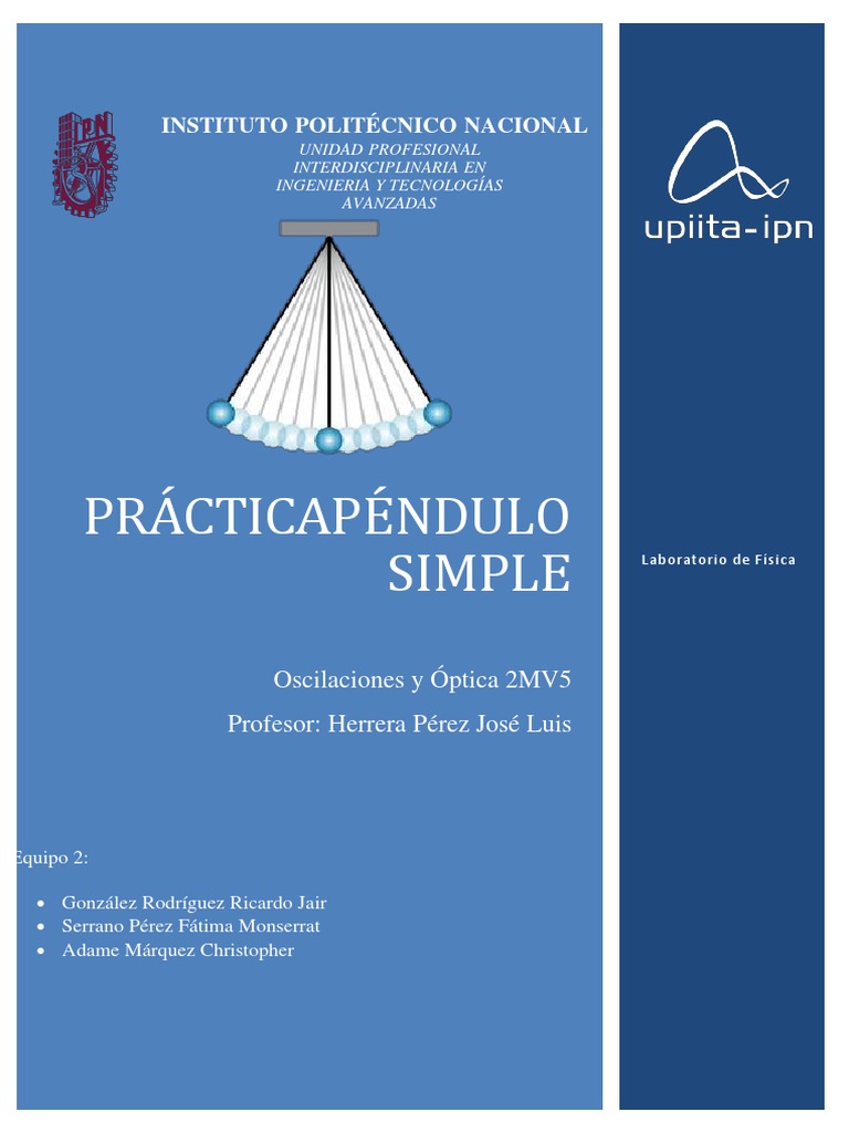 Practica Oscilaciones | PDF | Péndulo | Oscilación