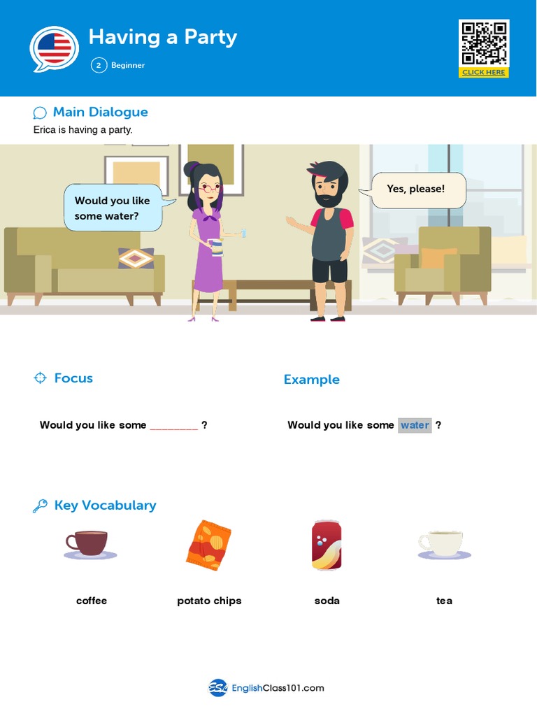 Beginner's Party English Guide | PDF