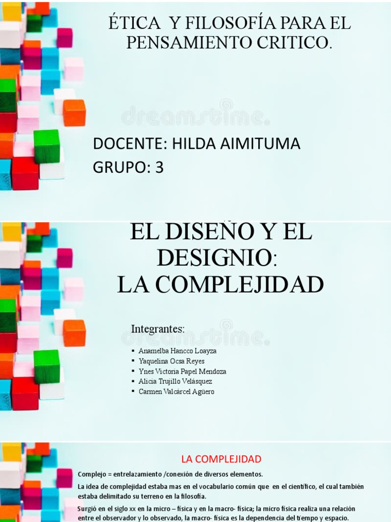 El Diseño y El Designio 1 | PDF
